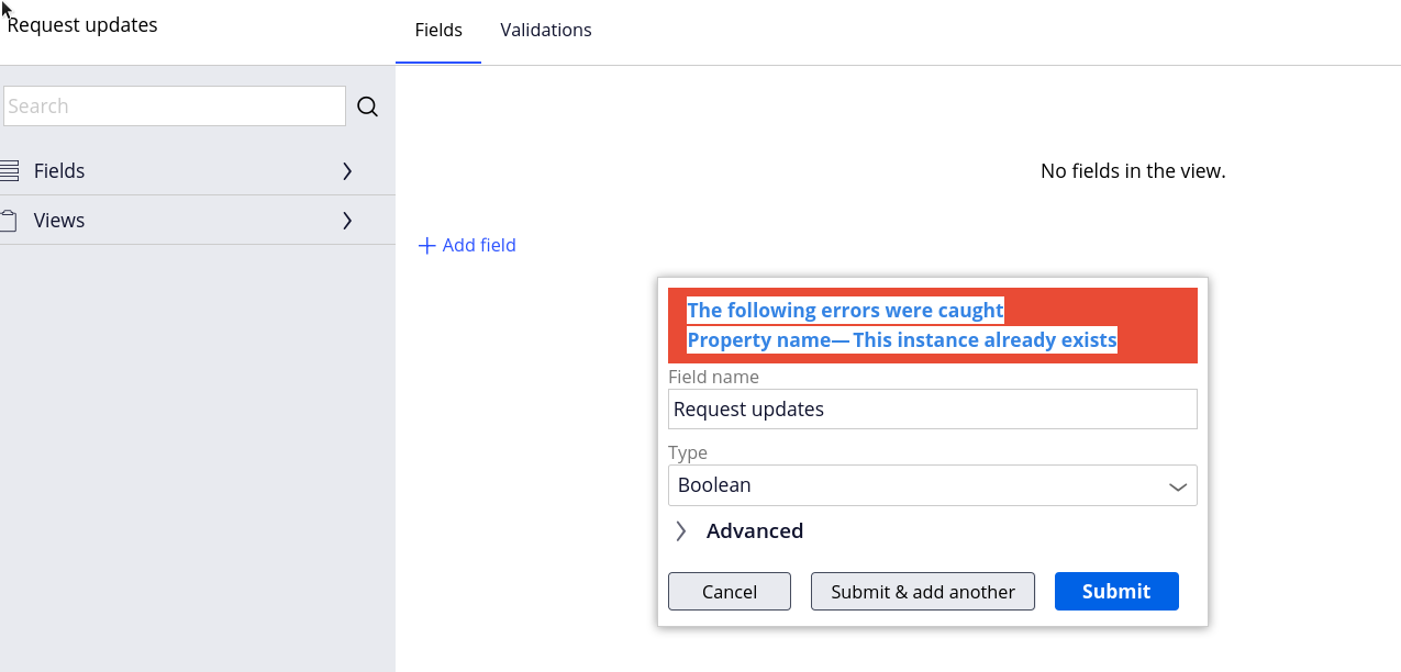 I Have Problem In My Instance Property Name— This Instance Already Exists Support Center